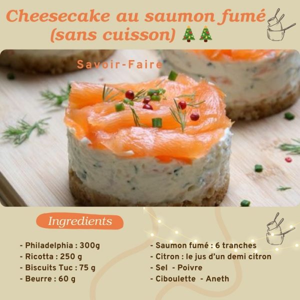 Cheesecake au saumon fumé - La Cantine de MumblyLa Cantine de Mumbly